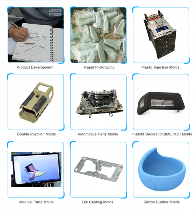 P20 Steel Stack Injection Mold Base Precision Ra0.4 Surface Roughness